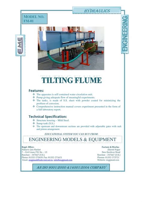 Mild Steel Tilting Bed Hydraulic Flume Capacity 1 5 Ton At Best Price In Roorkee