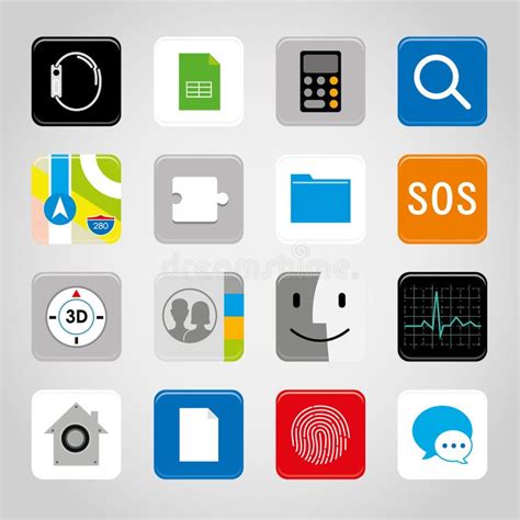 Phone App Icon Stock Vector Illustration Of Computer 19396993