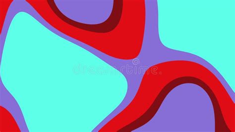 Abstract Shapes Flowing Background Animation Red Light Blue Color Stock Footage Video Of