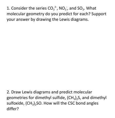 solved molecule lewis diagram vsepr notation bond angles