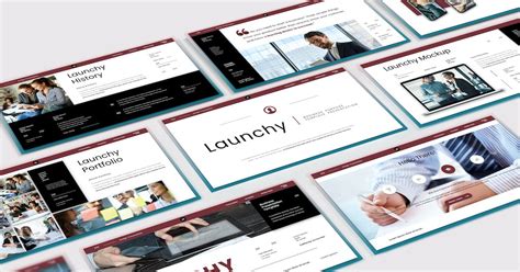 Шаблон Powerpoint бизнес презентации Launchy Шаблоны презентаций Включая бизнес и красочный