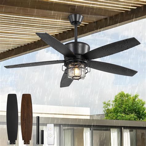 52 Ceiling Fans With Lights And Remote Controlip65 Waterproof Outdoor
