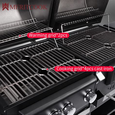 Outdoor Large Gas And Charcoal Grill Heavy Duty Bbq