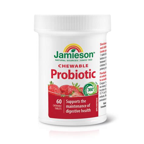 Chewable Probiotics Natural Strawberry Flavour Shop Jamieson Jamieson Vitamins