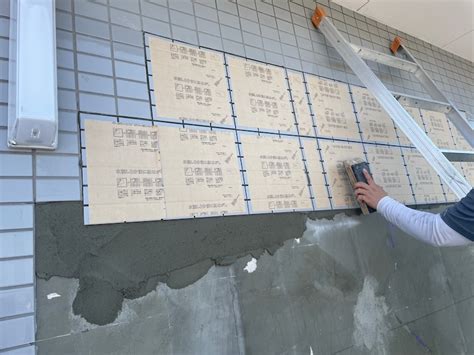 東京都足立区 マンション 外壁タイルの補修工事 既存タイル剥がし〜タイル張り〜仕上げ 江戸川区の東京外壁塗装専門店