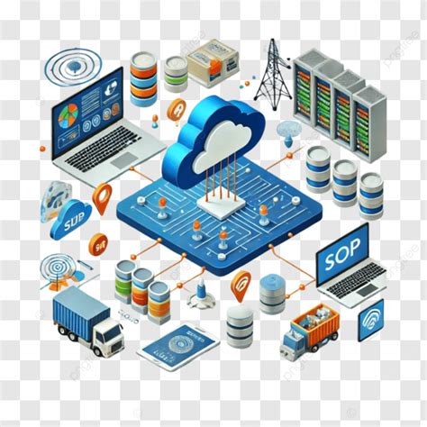 현대 시스템의 디지털 연결 및 기술 통합을 나타내는 아이콘이 있는 컴퓨터 네트워크 컴퓨터 네트워크 디지털 네트워크 네트워크 아이콘 Png 일러스트 및 이미지 에 대한