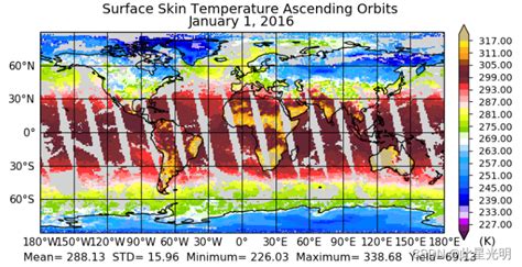 Nasa数据集：大气红外探测器（airs）是第二个地球观测系统（eos）极轨道平台 Eos Aqua 上表层温度（陆地和海洋表面）、表层气温