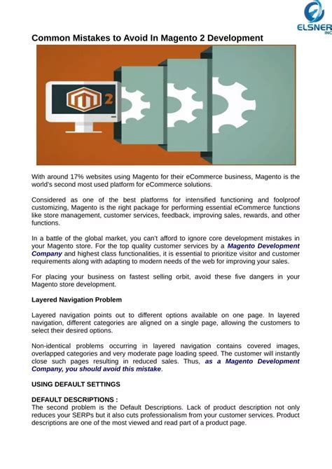 Ppt Common Mistakes To Avoid In Magento 2 Development Powerpoint