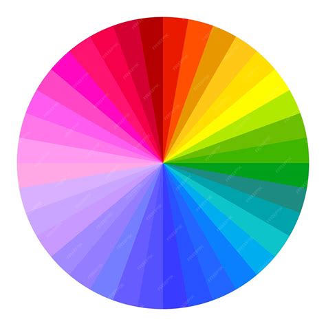 Premium Vector Colorful Circular Gradient Chart On A White Background Full Spectrum Color