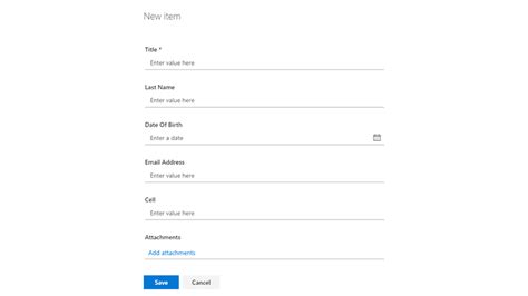 Sharepoint Form Basics Sharepoint Systems