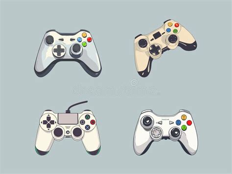 Intuitive Button Layouts Stock Illustrations 9 Intuitive Button