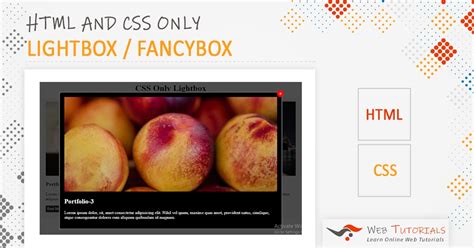 Html And Css Only Lightbox