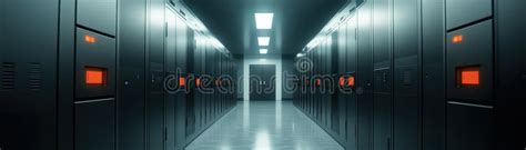 Comprehensive View Of Server Room Exploring The Complexities Of Network Infrastructure And Data