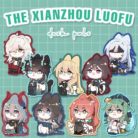 Honkai Star Rail Ruan Mei Jingliu Argenti Huo Huo Hanya Topaz Guinaifen Xueyi Acrylic