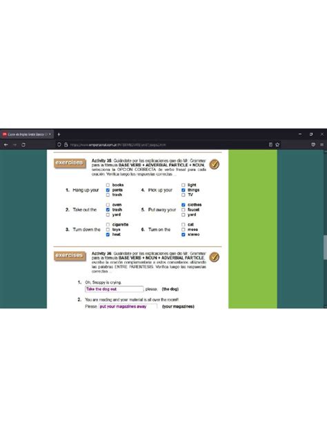Two Part Verbs Will For Responding To Requests Exercises Pdf