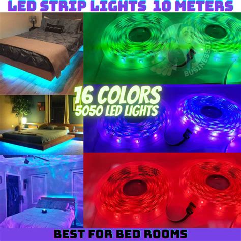 Led Strip Light 12Volts With Remote 5 Meters 240 Volts Multi Color Dancing Lights Rgb Colorful