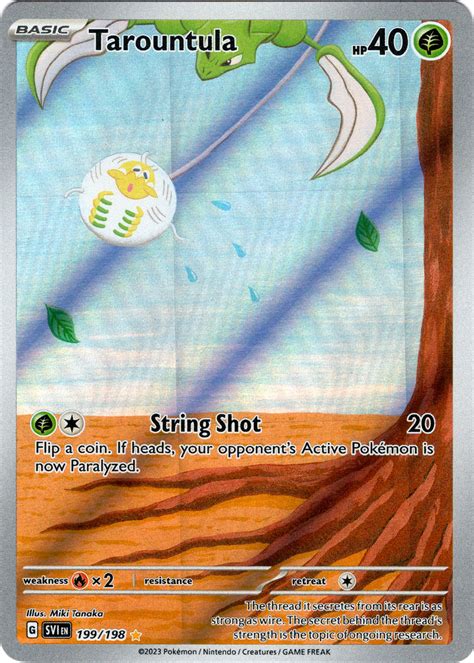 Tarountula 199 198 Scarlet And Violet Holo Card Cavern Trading