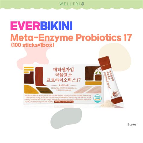 Everbikini Meta Enzyme Probiotics 17 100sticks X 1box Grain Enzyme