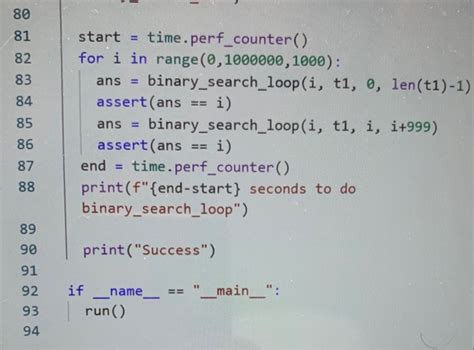 Solved Binary Search In This Lab You Will Implement Two