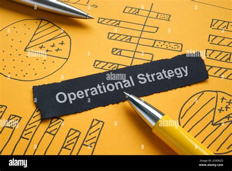 Charts Labeled Operational Strategy Business Planning Concept Stock