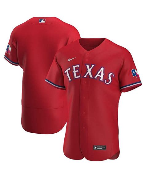 Nike Mens Red Texas Rangers Alternate Authentic Team Jersey Macys