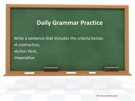 Daily Grammar Practice Application Slide Ppt