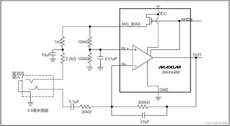【雕爷学编程】arduino动手做（190） max4466声音模块 max4466电路图 csdn博客