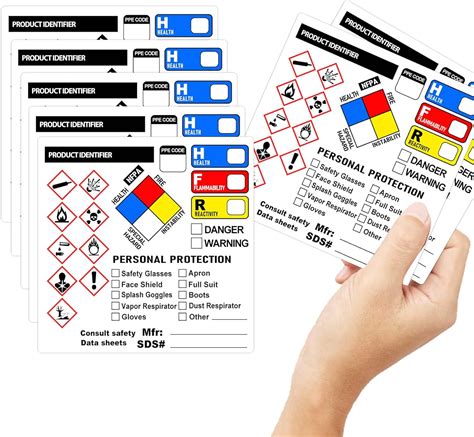 Hmis Osha Hazardous Chemical Safety Data Stickers 3inch Sds Chemical