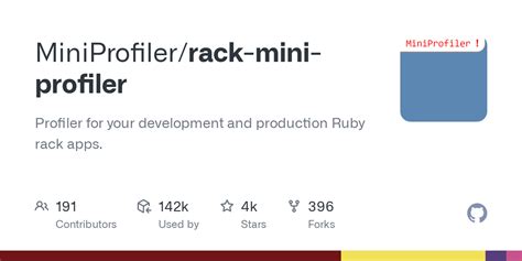 Releases · Miniprofilerrack Mini Profiler · Github