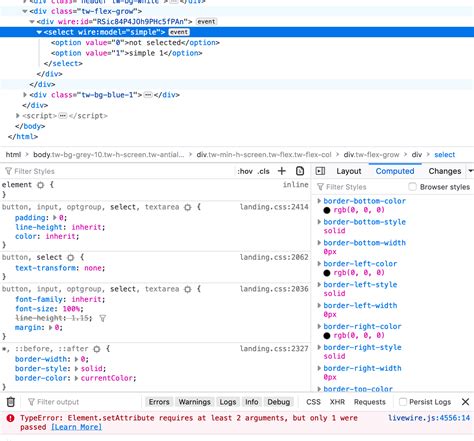 Js Error With Wiremodel In Select · Issue 316 · Livewirelivewire