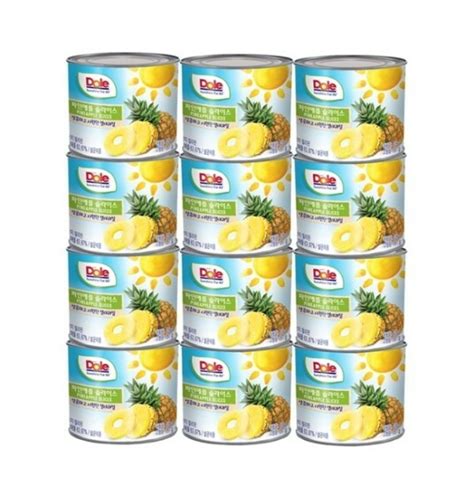 돌 Dole 파인애플 슬라이스 439g X 12 리뷰 특정가 티몬