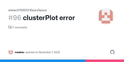 Clusterplot Error Issue Edward Bayesspace Github