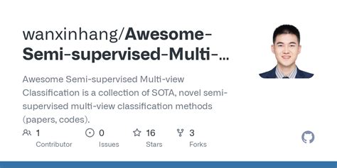 Github Wanxinhangawesome Semi Supervised Multi View Classification