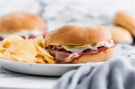 Hot Ham And Cheese Sandwiches Megs Everyday Indulgence