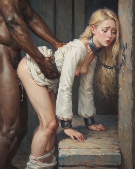 Rule 34 1boy 1girls Ai Generated Blonde Hair Bondage Dark Skinned Male Dark Skin Female