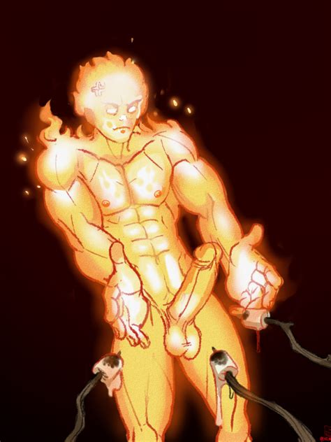 Rule 34 Fire Fire Monster Glowing Eyes Glowing Penis Male Only