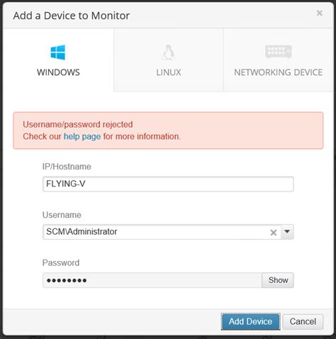 Network Monitor Credentials Spiceworks Support Spiceworks Community
