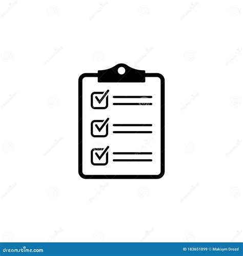 Checklist Clipboard With Check List And Check Marks Marking