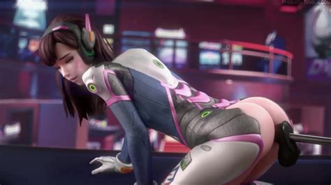 Cartoon Bitch D Va Doesn T Get Bored With A Sex Machine