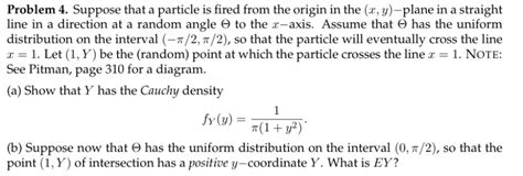 Solved Problem Suppose That A Particle Is Fired From The Chegg