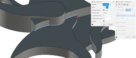 Adaptive Tool Path Runs Past It Contour Autodesk Community