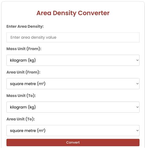 Density Converter And Calculator Thinktank