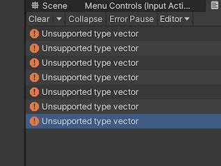 Unsupported Type Vector Unity Engine Unity Discussions
