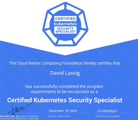 Cks Linuxfoundation Cloudnative Kubernetes Security David Lassig