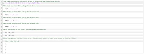 Solved Obtain The State Space Model Of The Electrical Chegg Com