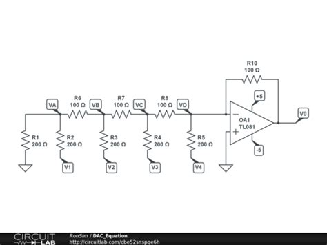 Dac Equation Circuitlab