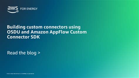 Building Custom Connectors Using Osdu And Amazon Appflow Custom