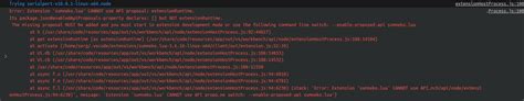Err Extension Host Error Extension Sumnekolua Cannot Use Api