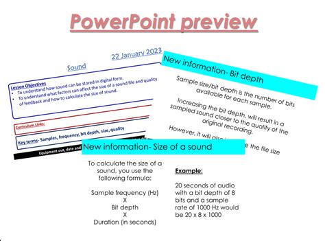 Sound Representation Ocr Computer Science Complete Lesson Teaching