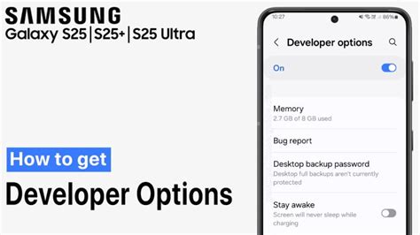 How To Enable Developer Options On Samsung Galaxy S25